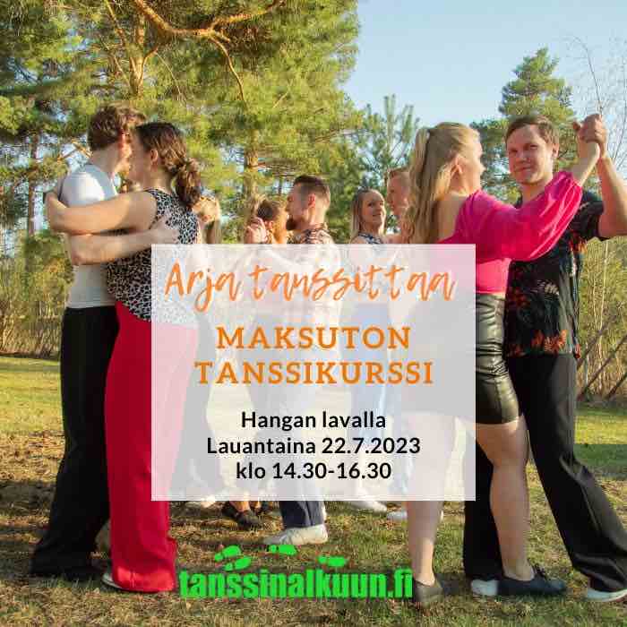 Hankasalmi, Hangan lava - Arja Könönen Tanssin taikaa ry - Tanssin alkuun